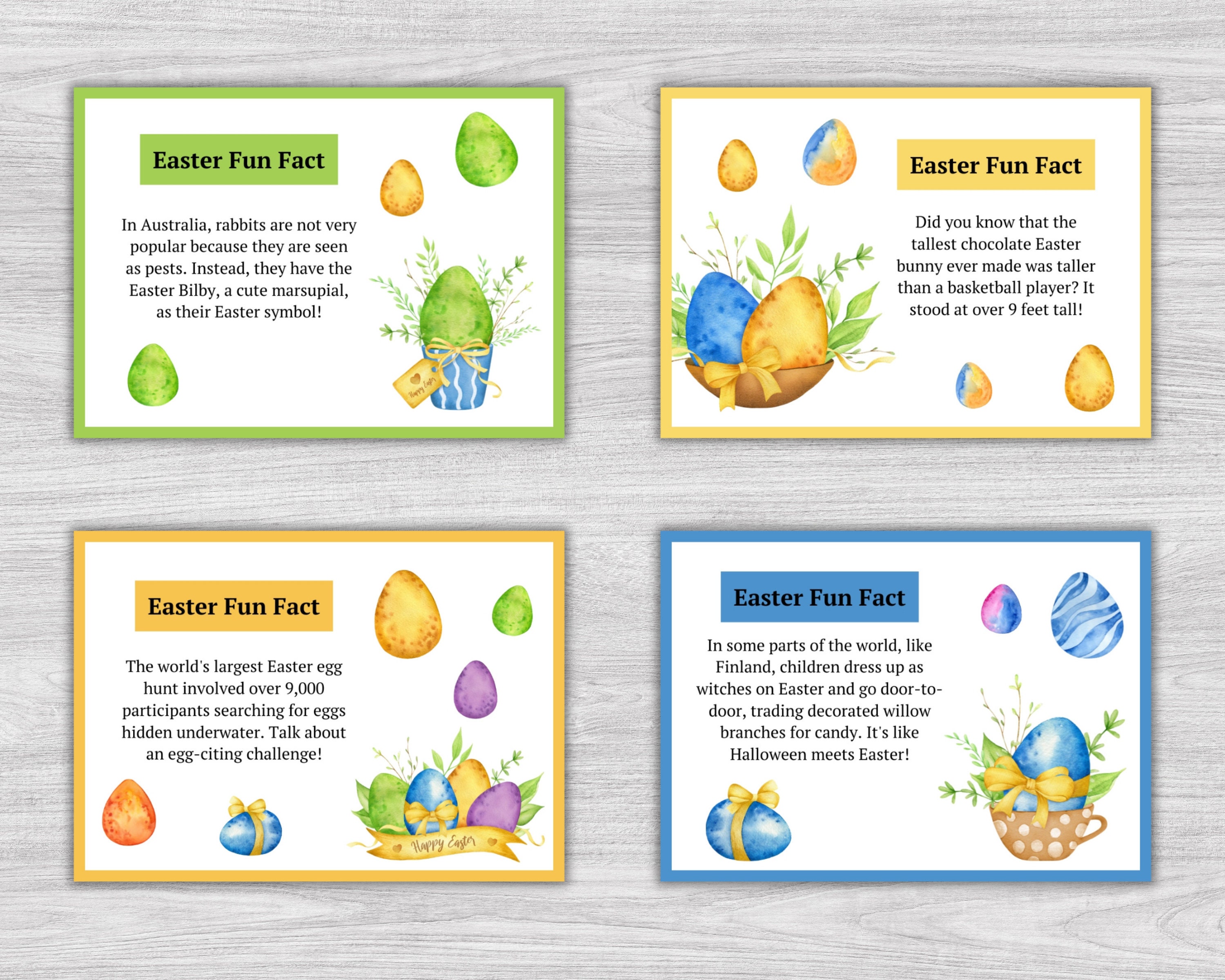 Easter Lunchbox Notes for Kids, Printable Lunch Notes, Spring Lunchbox ...