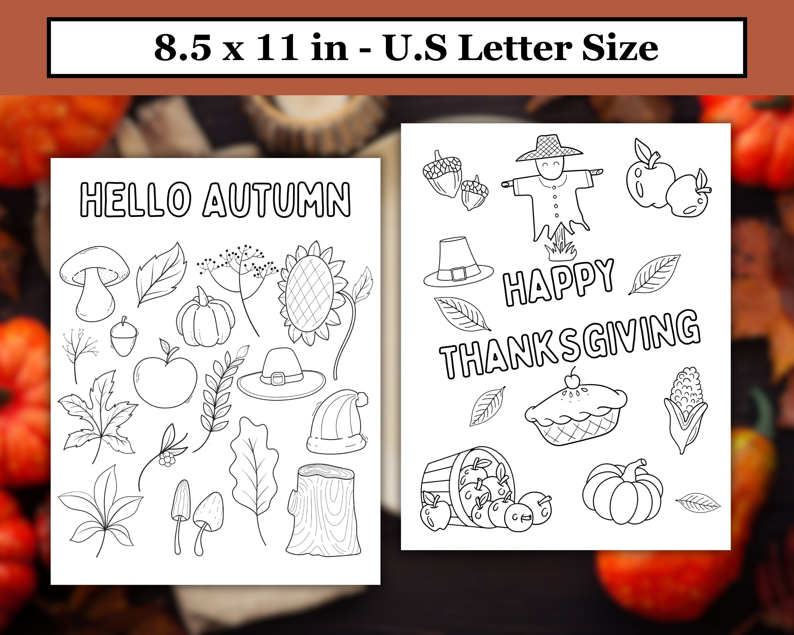 Thanksgiving Coloring Pages Printable, November Coloring Pages ...