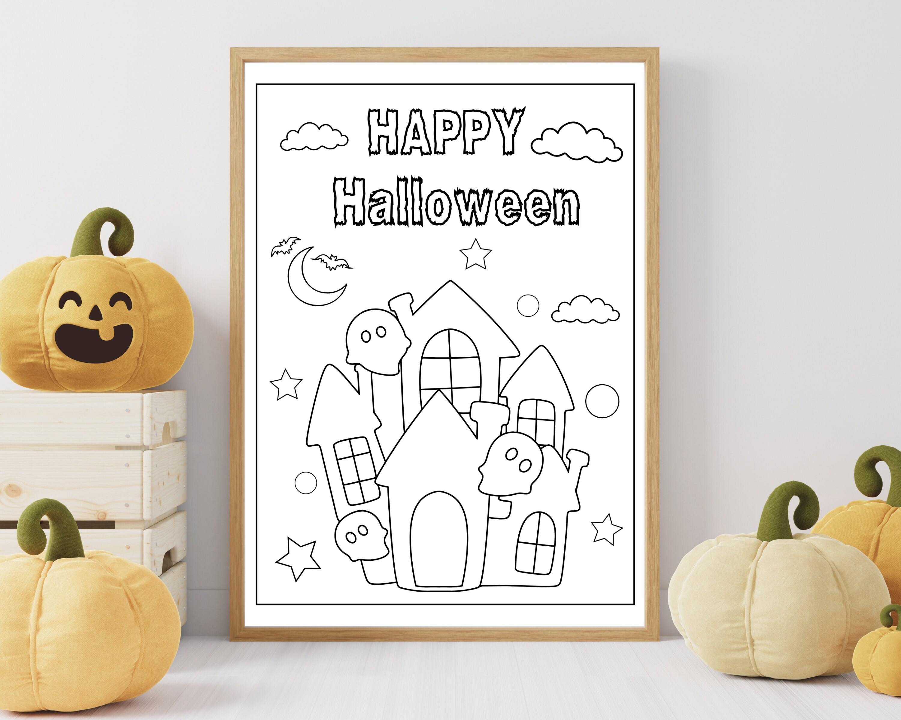 Cute Halloween Coloring Pages, Kawaii Coloring Pages Printable, Spooky ...
