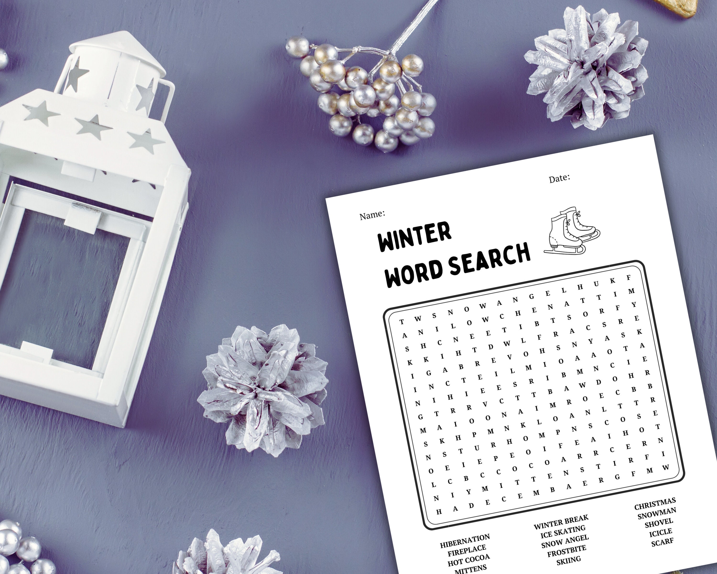 Winter Word Search, Printable Winter Games, Winter Activities for Kids ...
