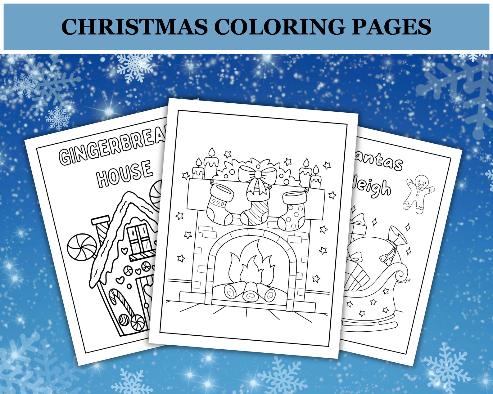10 Christmas Coloring Pages, Christmas Activities, Printable Christmas ...