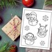 Christmas Coloring Page | Cute Snowman PNG | Printable Kids Coloring ...