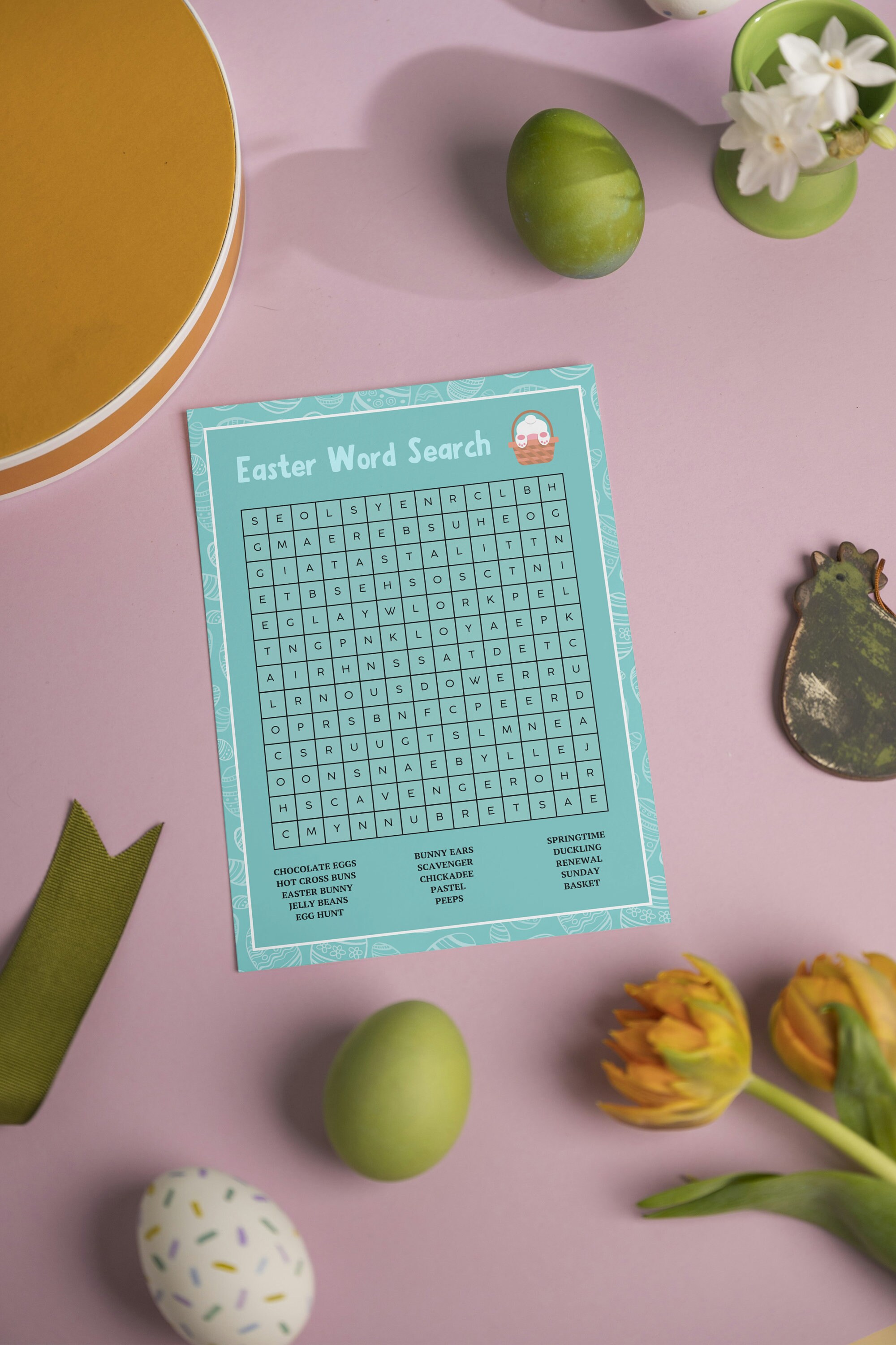 Easter Word Search Game, Printable Easter Activity for Kids and Adults ...