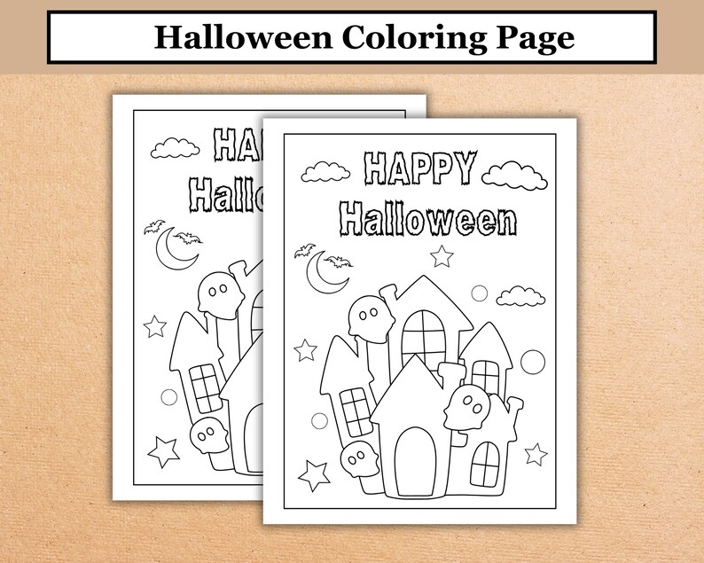 Cute Halloween Coloring Pages, Kawaii Coloring Pages Printable, Spooky ...
