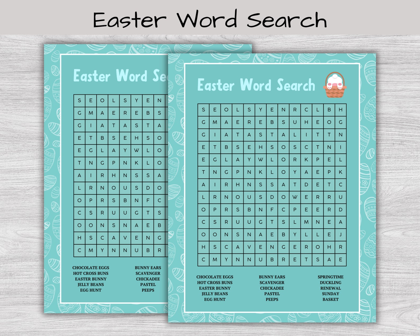 Easter Word Search Game, Printable Easter Activity for Kids and Adults ...