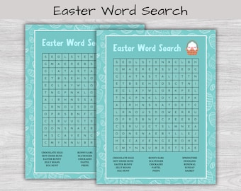 Easter Word Search Game, Printable Easter Party Game, Classroom ...
