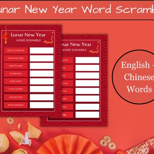 Lunar New Year Word Scramble Game, Printable Lunar New Year Games ...