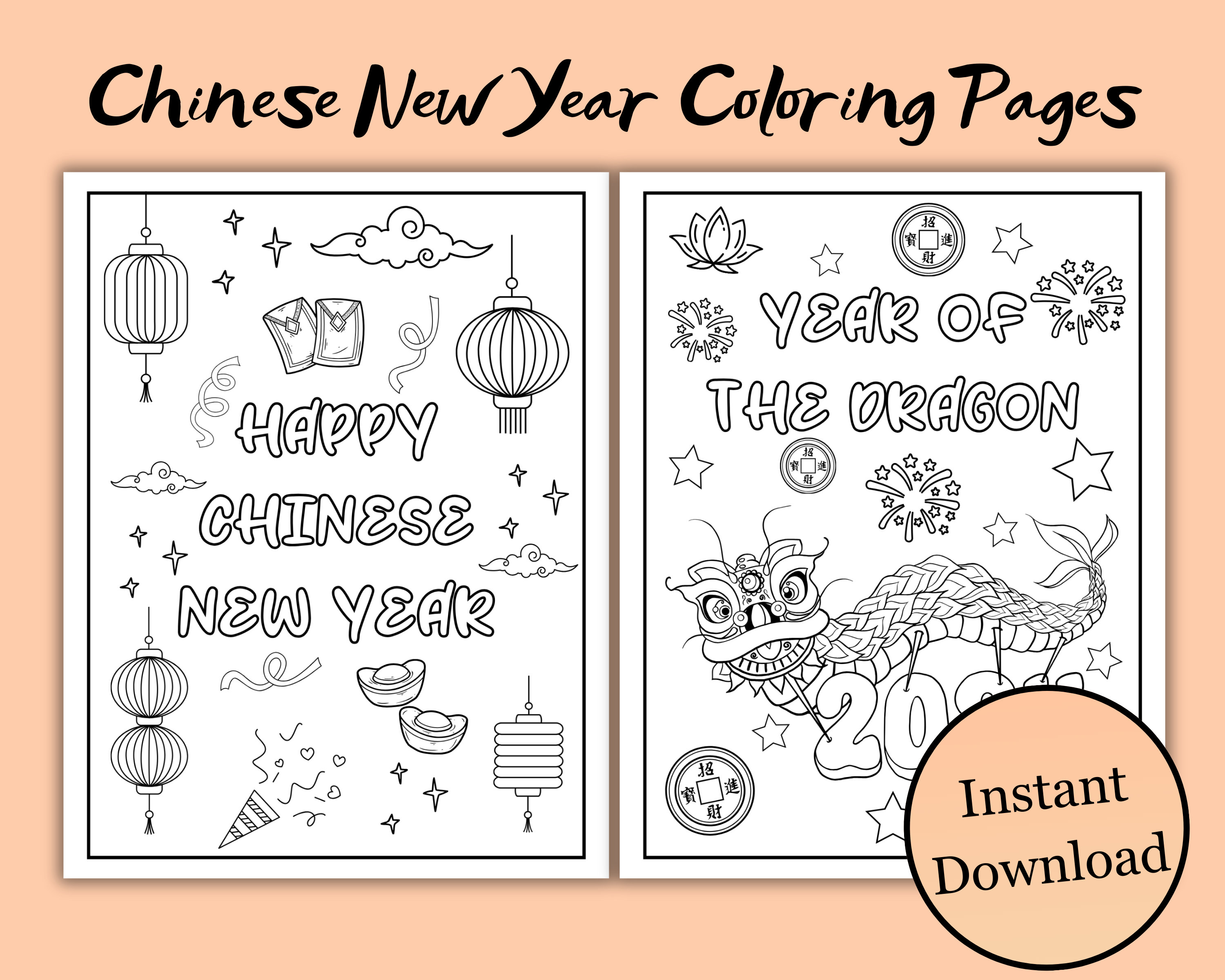Chinese New Year Activity Bundle, Chinese New Year Party Games, Lunar ...