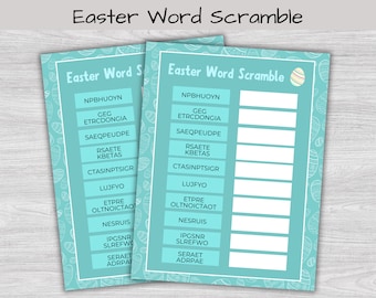 Easter Word Search Game, Printable Easter Activity for Kids and Adults ...