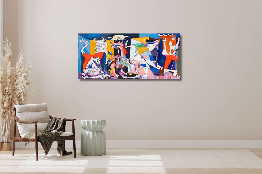 Guernica Colored 1937, Pablo Picasso Poster, Pablo Picasso Art, Picasso ...