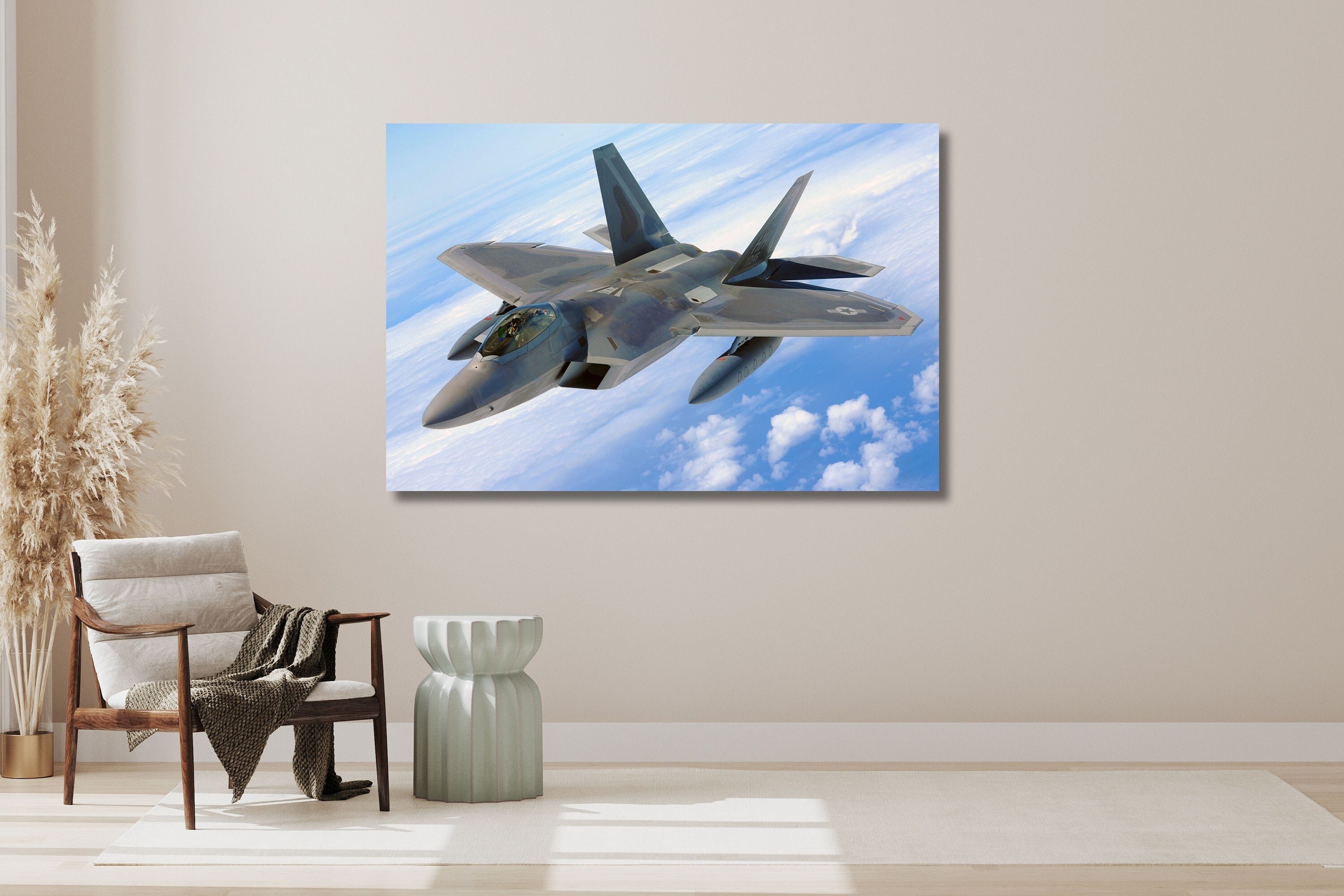 Lockheed Martin F-22 Raptor, Fighter Airplane, Airplane Poster ...