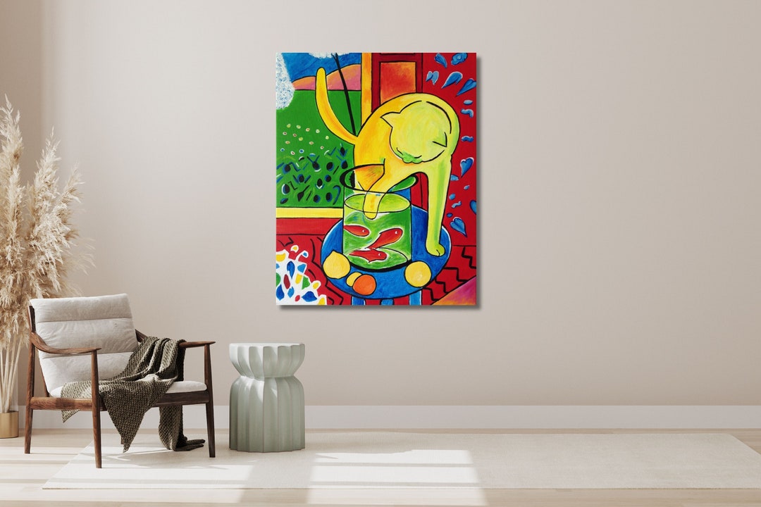 Cat With Red Fish, Henri Matisse, Famous Oil Painting, Matisse Art ...