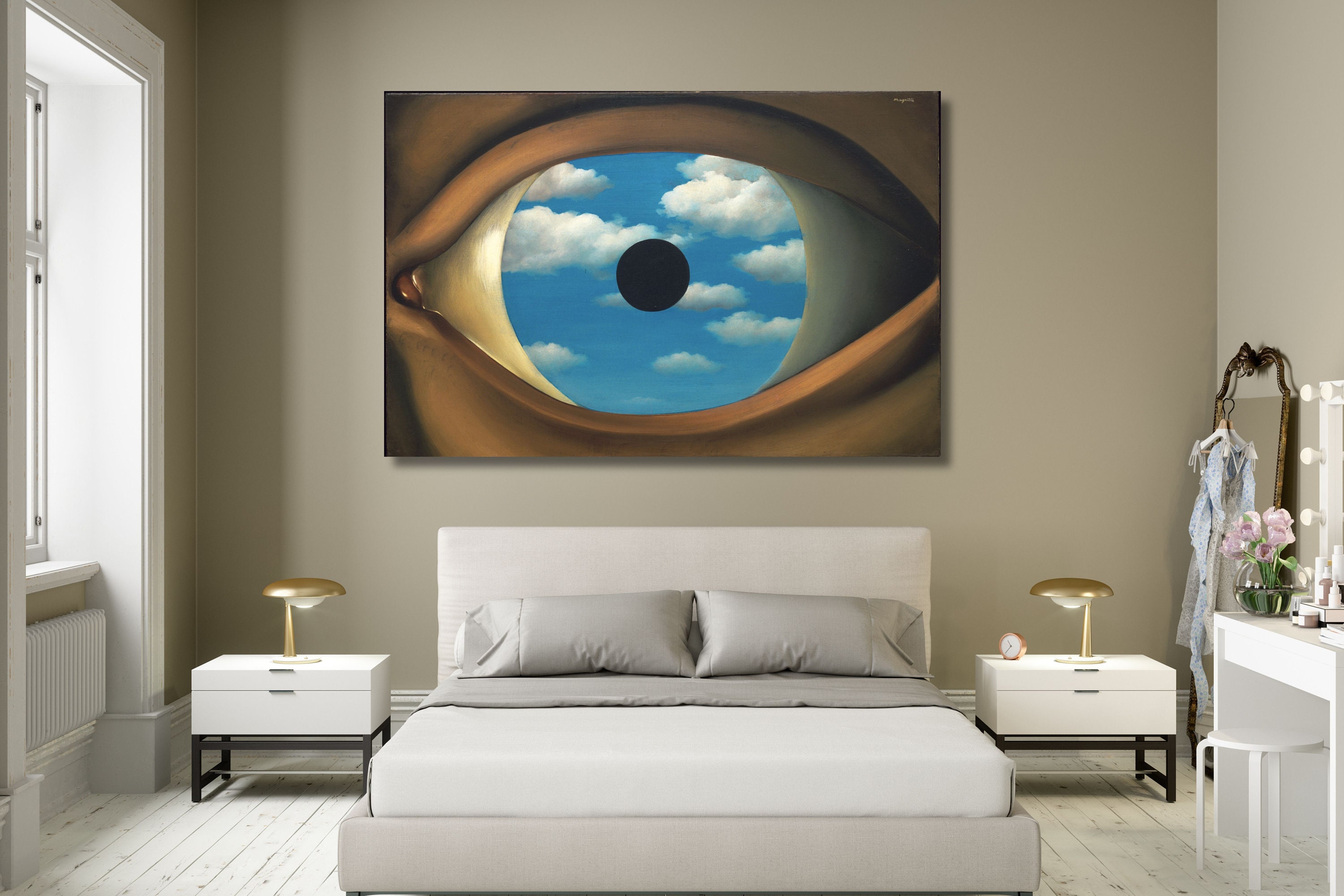 The False Mirror 1929 René Magritte Art Reproduction - Etsy