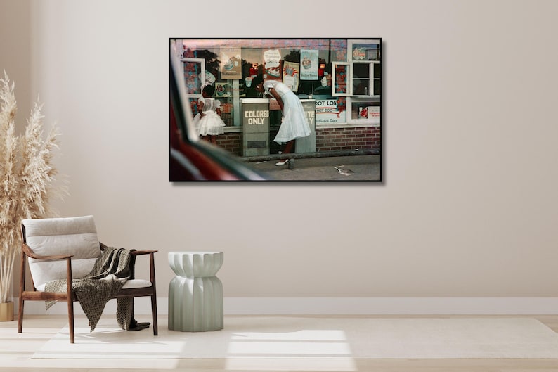 Segregation Era Photo by Gordon Parks, Social Commentary Poster, Civil ...