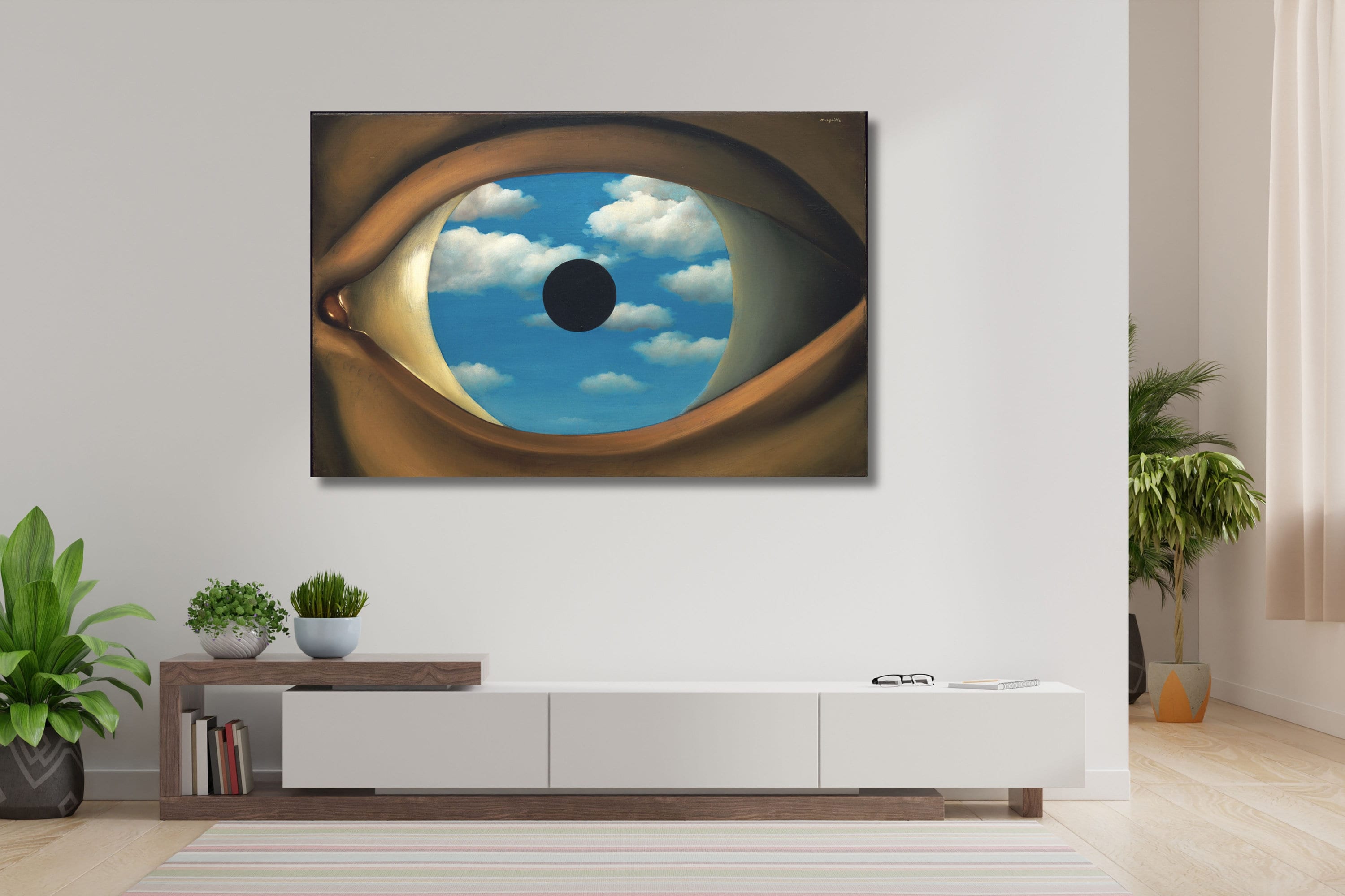 The False Mirror 1929 René Magritte Art Reproduction - Etsy