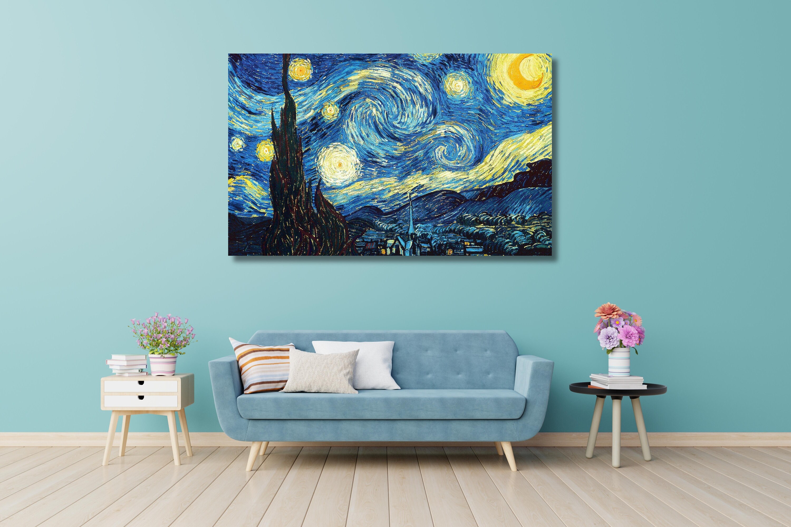 The Starry Night 1889, Vincent Van Gogh, the Starry Night Poster, Van ...