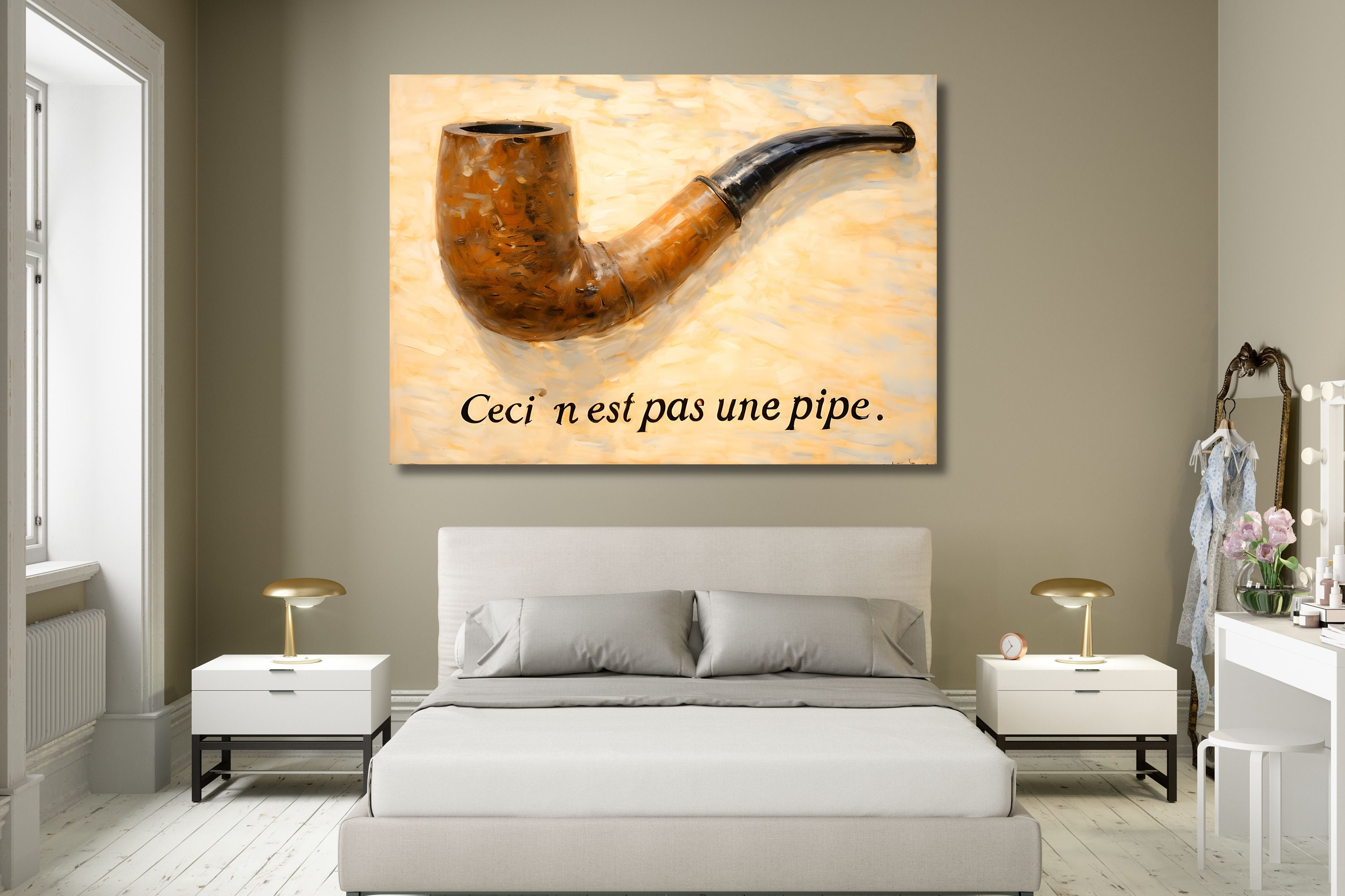 The Treachery of Images 1929, René Magritte, AI Generated Artwork, This ...