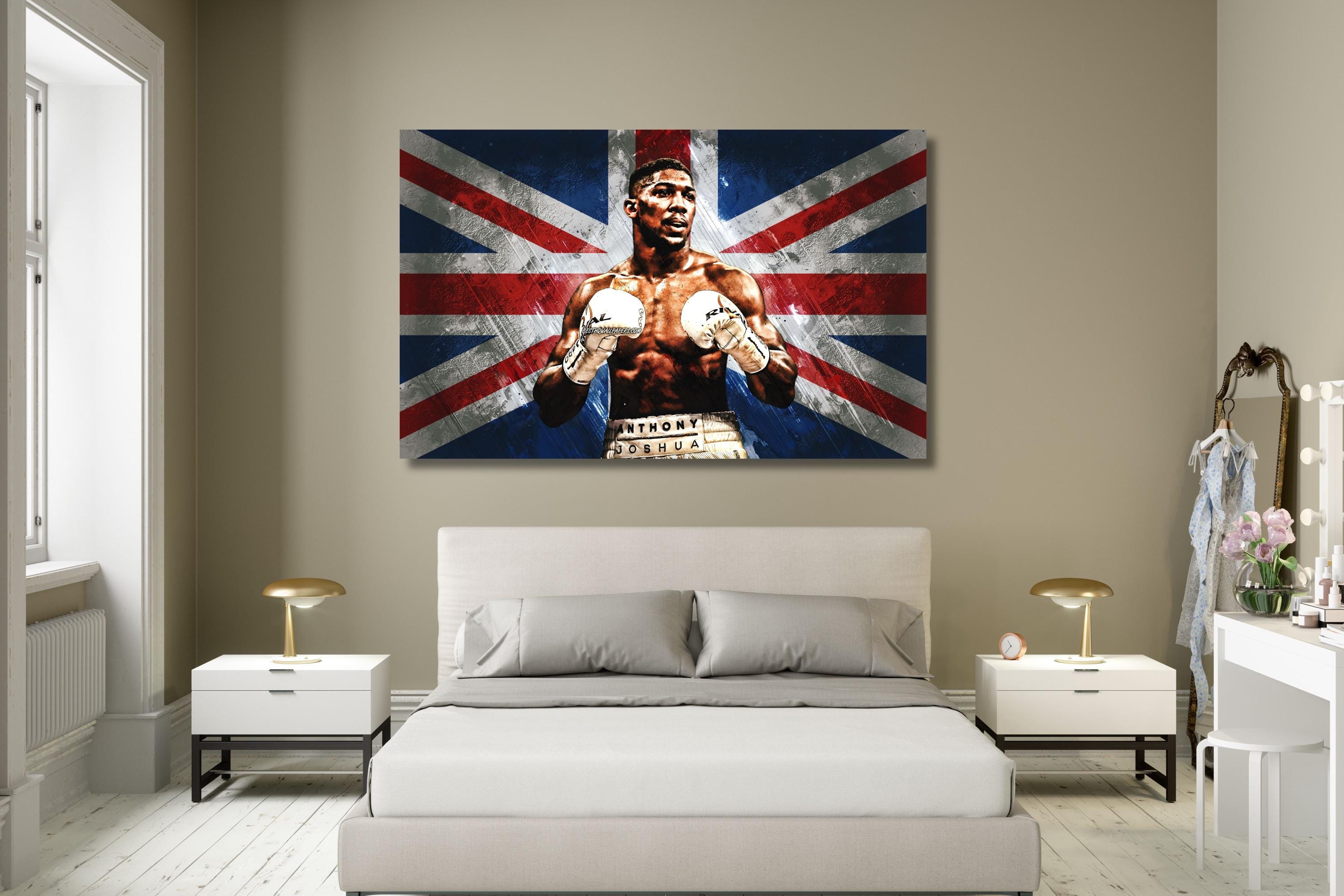 Anthony Joshua Poster, Boxing Champion Wall Art, Gym Decor, Sports Wall ...