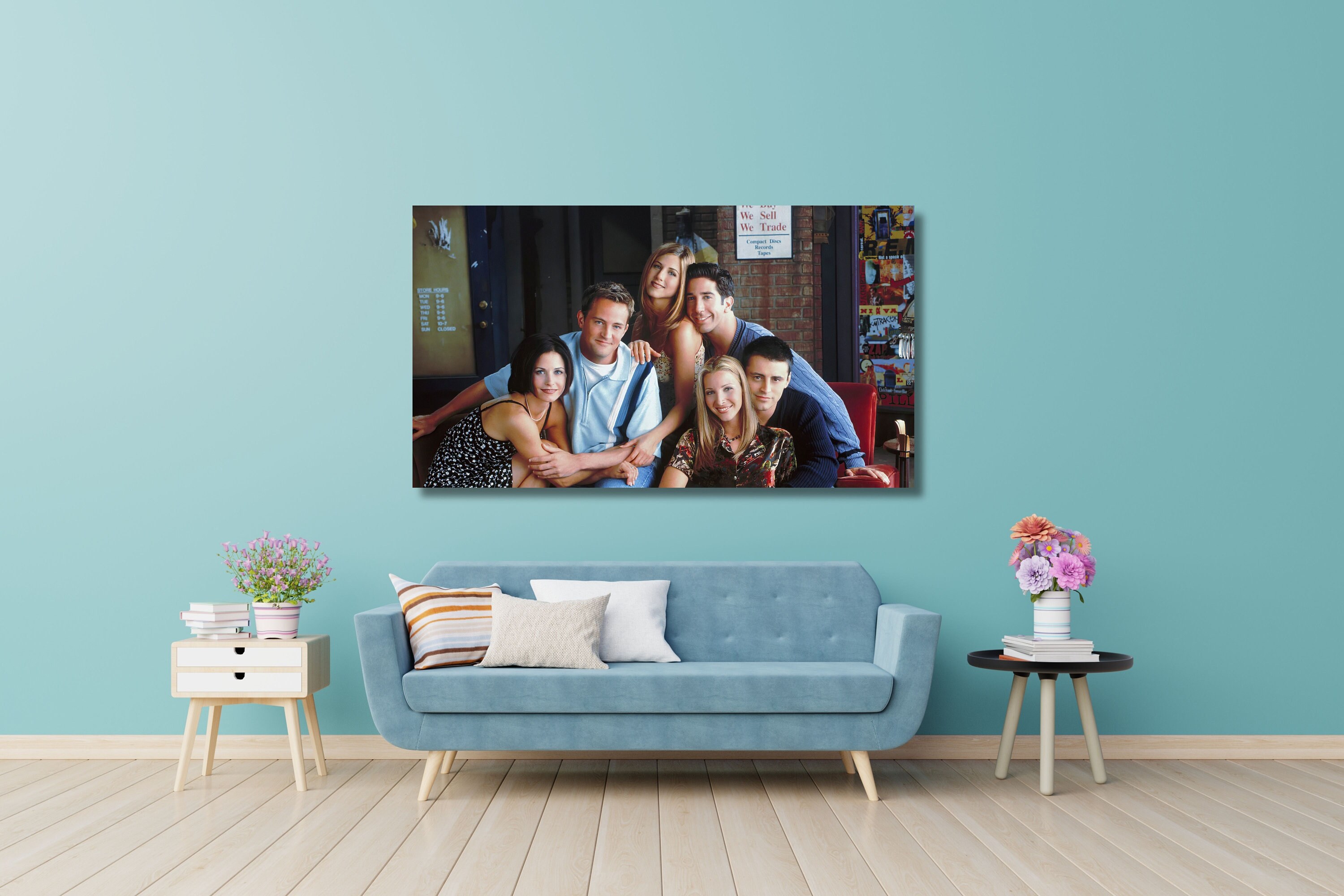 Friends TV Show Poster, All Friends Together, Joey, Rachel, Phoebe ...