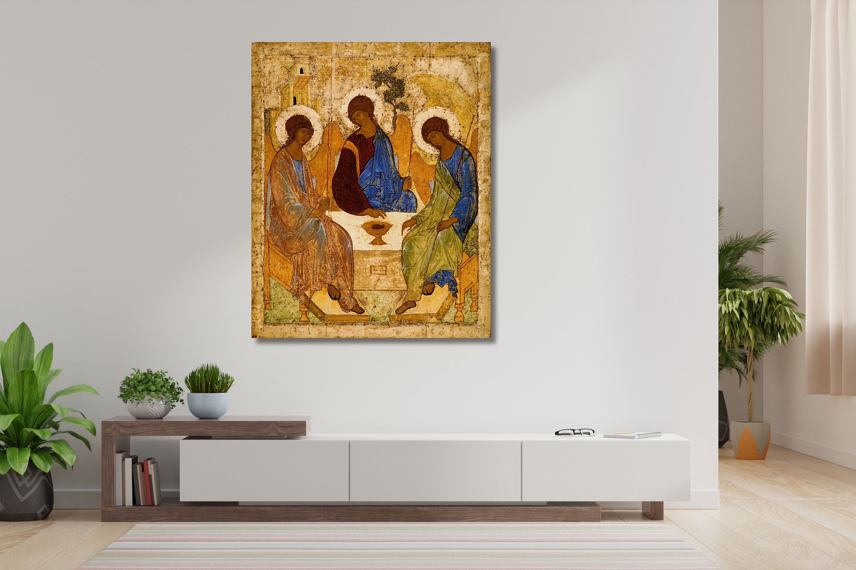 The Holy Trinity 1425, Hospitality of Abraham, Andrei Rublev, Trinity ...