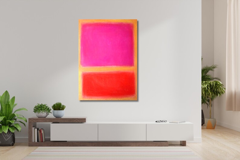 Pink Orange and Yellow, Mark Rothko, Abstract American Art, Urban ...