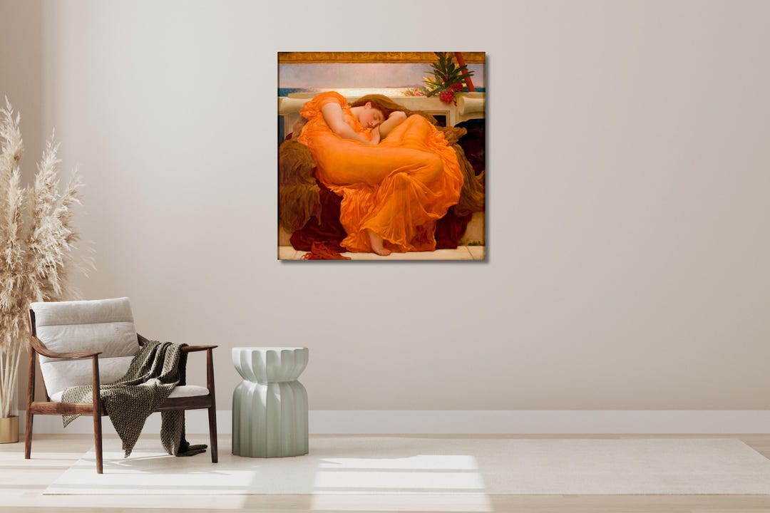 Flaming June 1895, Sir Frederic Leighton, Art Reproduction, Victorian ...