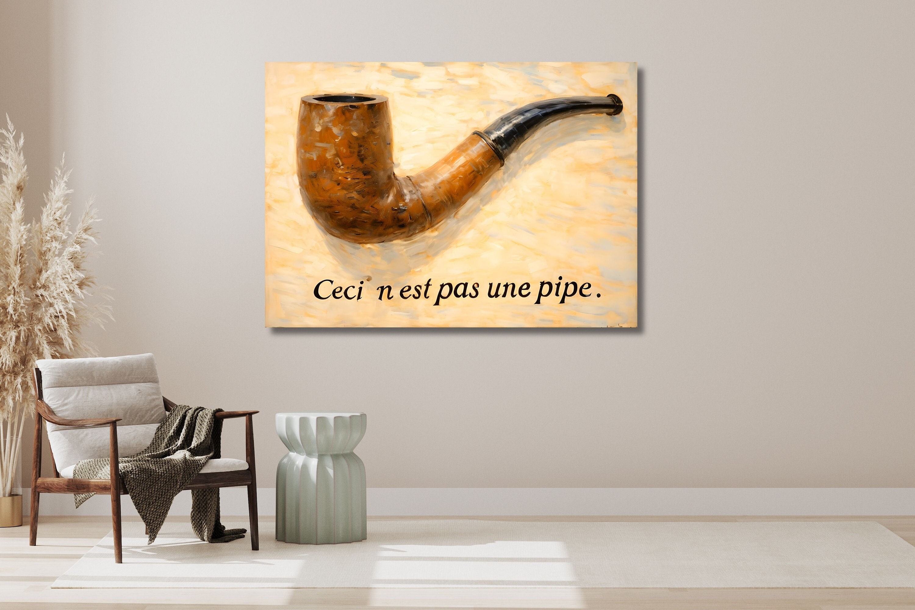 The Treachery of Images 1929, René Magritte, AI Generated Artwork, This ...