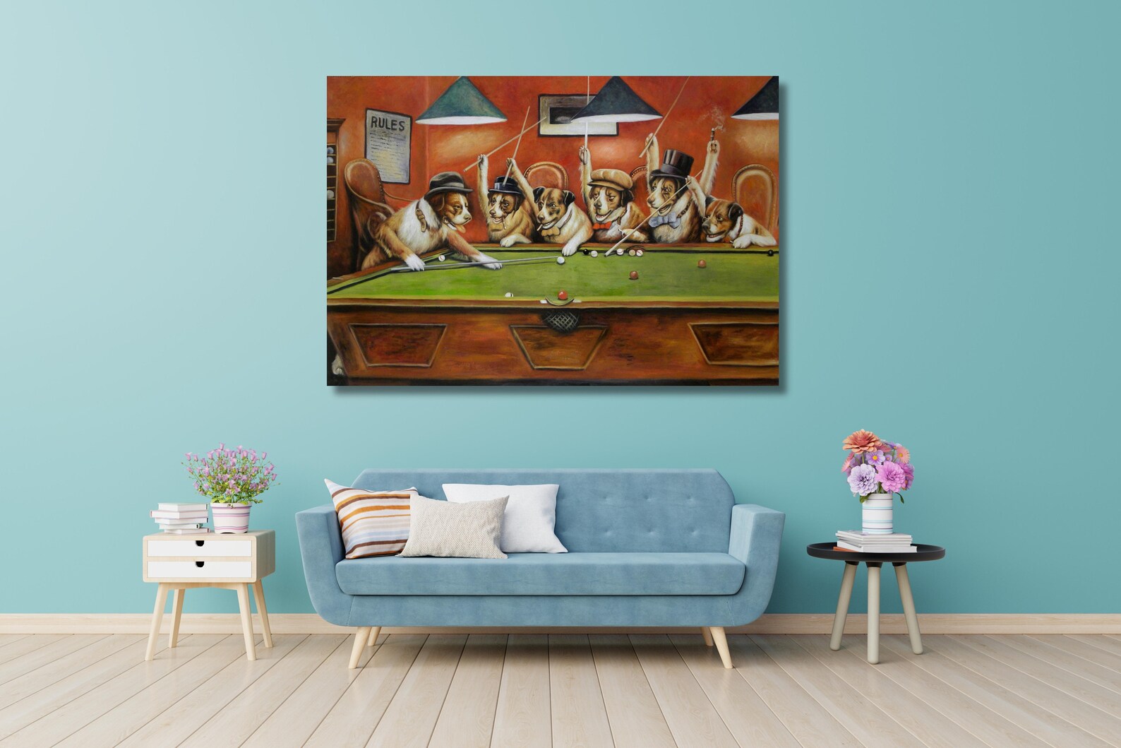 Dogs Playing Pool, Cassius Marcellus Coolidge, Dogs Playing Billard, 5 ...