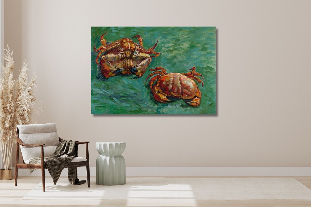 Two Crabs 1889, Vincent Van Gogh, Reproduction Wall Art, Van Gogh Oil ...