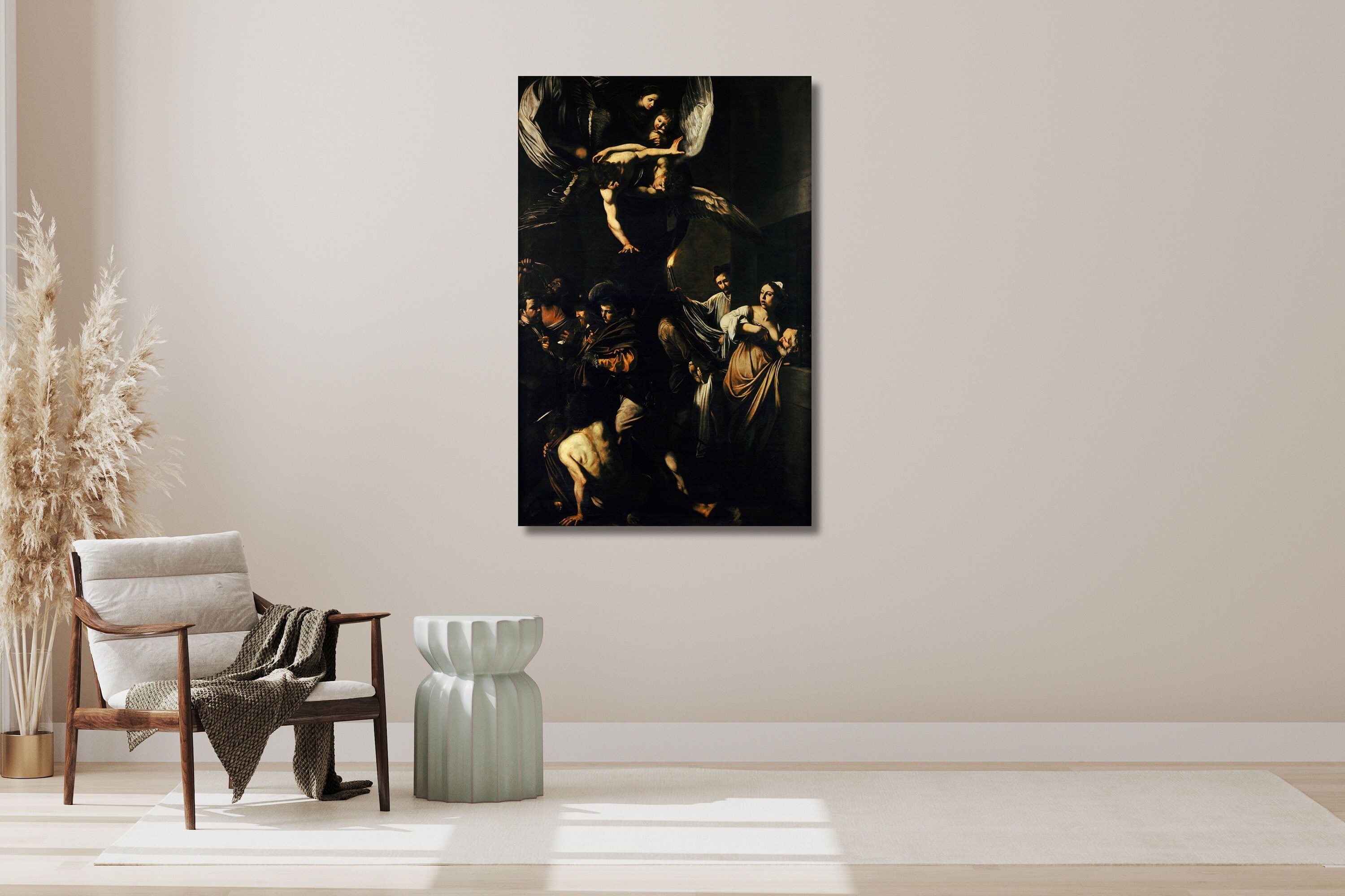 The Seven Works of Mercy 1607, Caravaggio, Famous Painting, Traditional ...