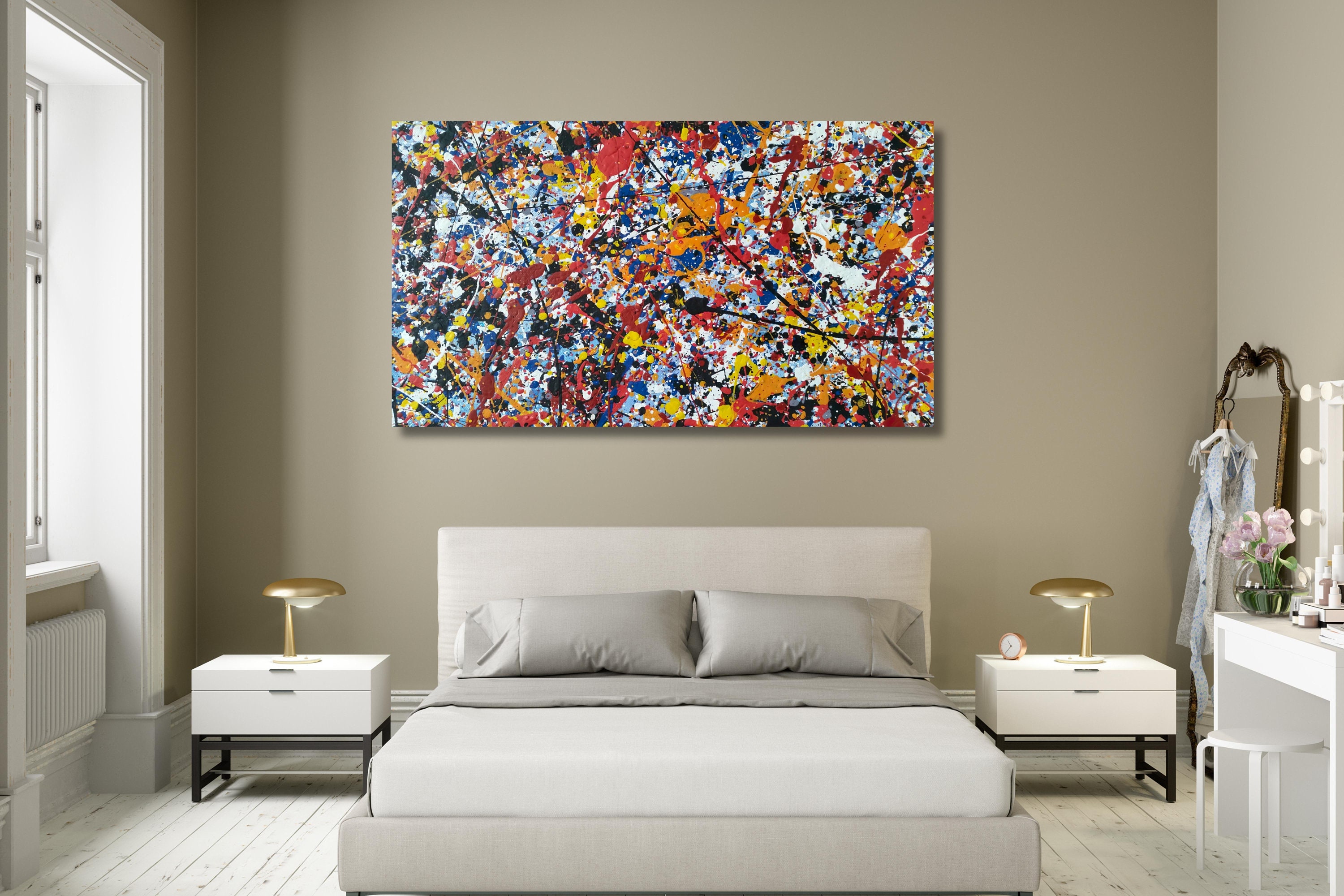 Jackson Pollock Style Acrylic Print, Abstract Art, Pollock Abstract ...