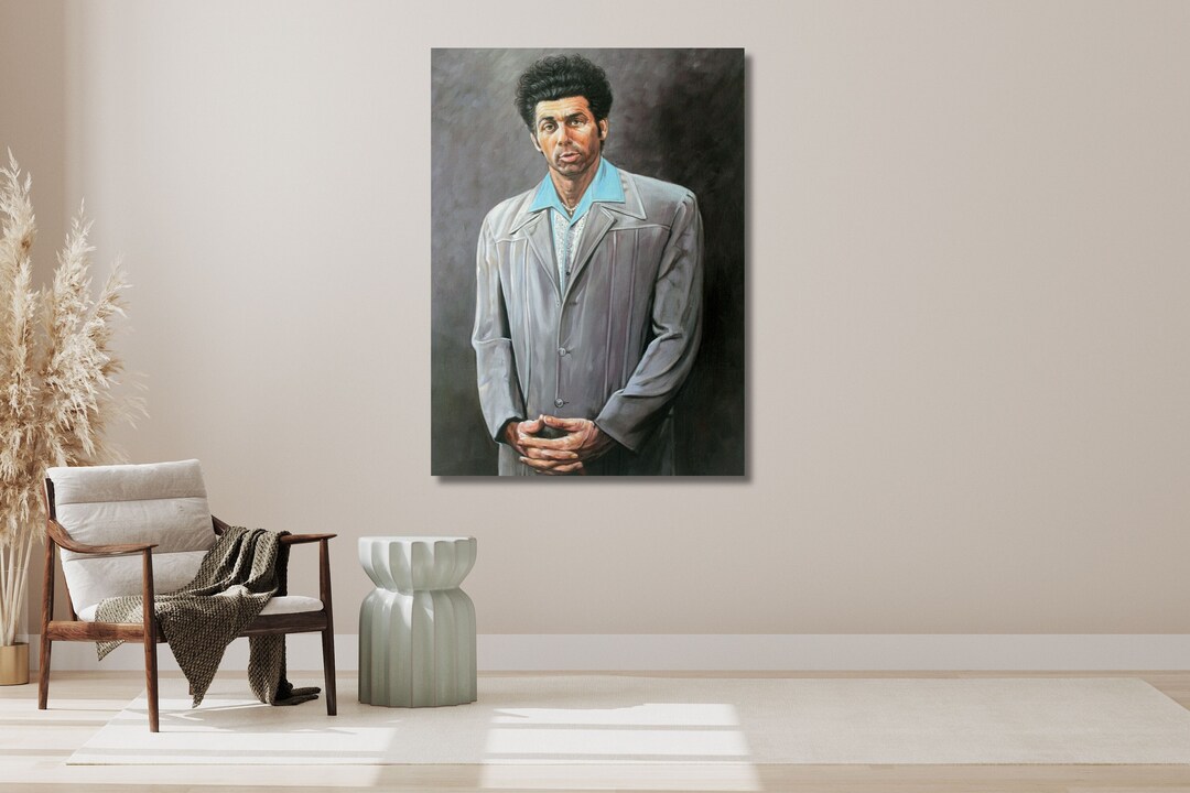 Cosmo Kramer Portrait, Seinfeld TV Show, Senfield Poster, Popular ...
