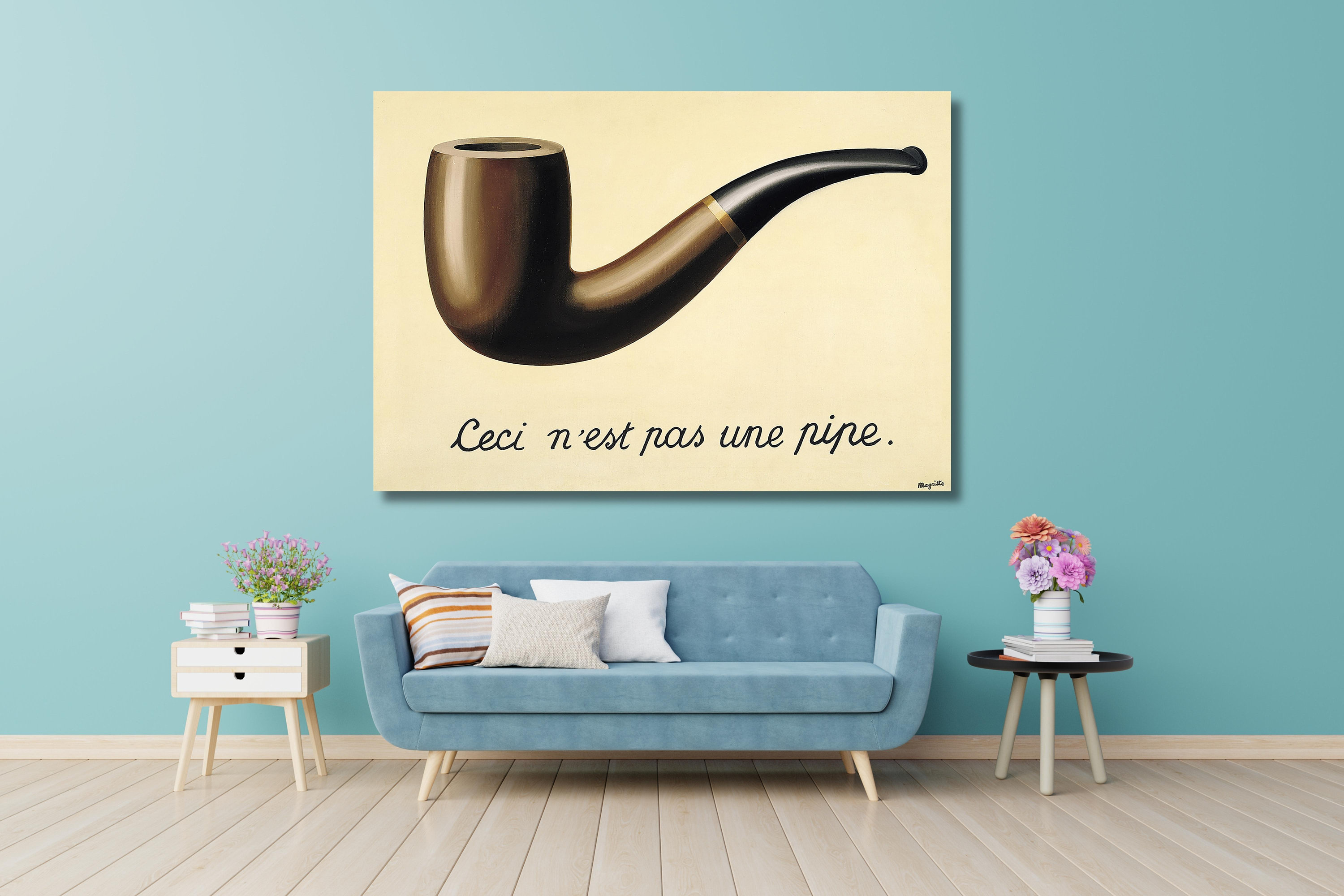 The Treachery of Images 1929, René Magritte, Ceci Nest Pas Une Pipe ...