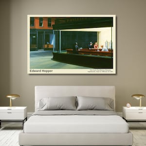 Nighthawks 1942 With Text, Edward Hopper, American Realist Art, Famous ...