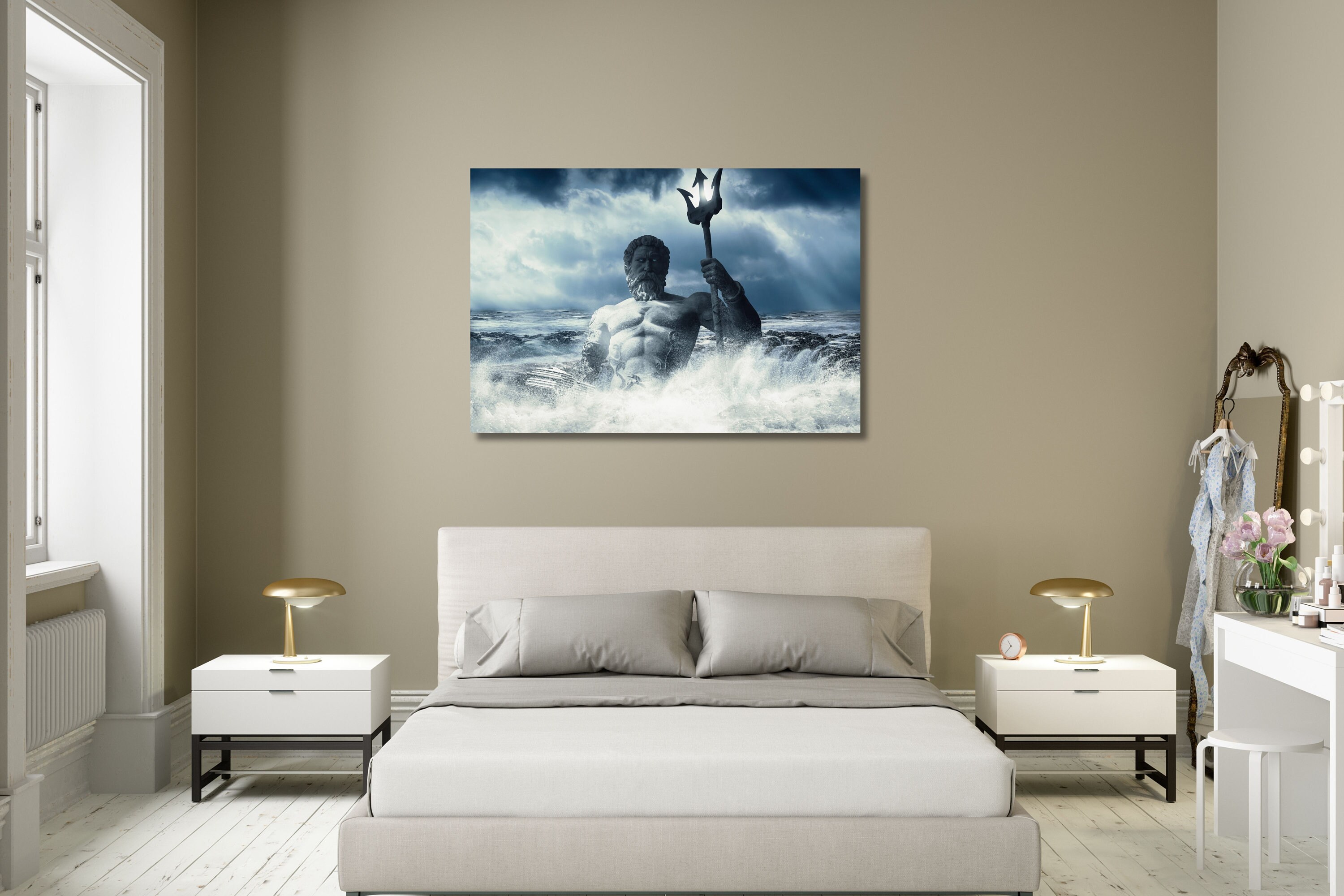 Poseidon Poster, Ancient Greek Poster, God of the Sea Print,greek ...