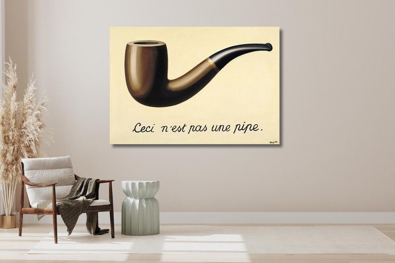 The Treachery of Images 1929, René Magritte, Ceci Nest Pas Une Pipe ...