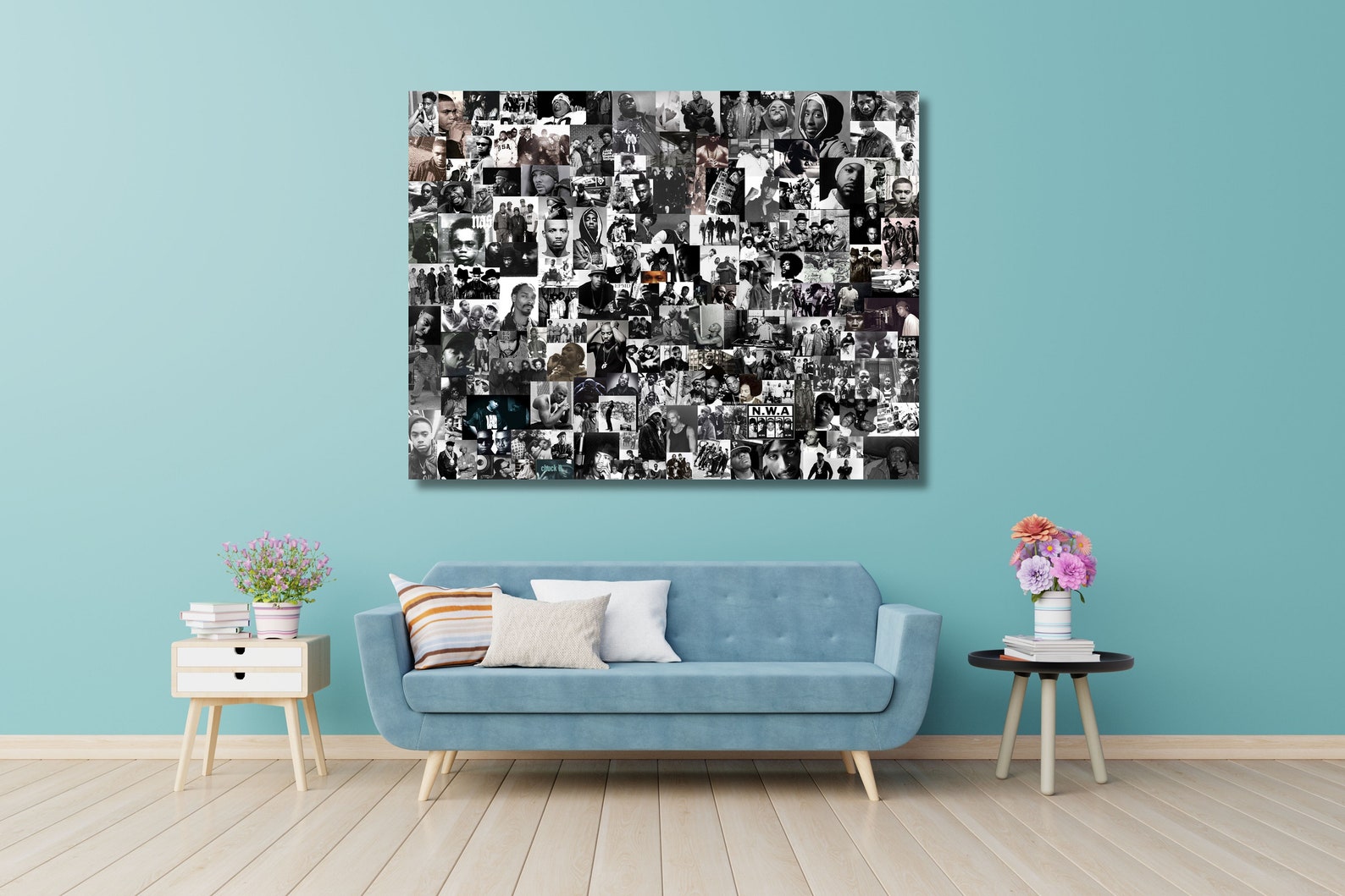 All Rappers Together, Rap Legends Poster, Rap Star Wall Art, Music ...