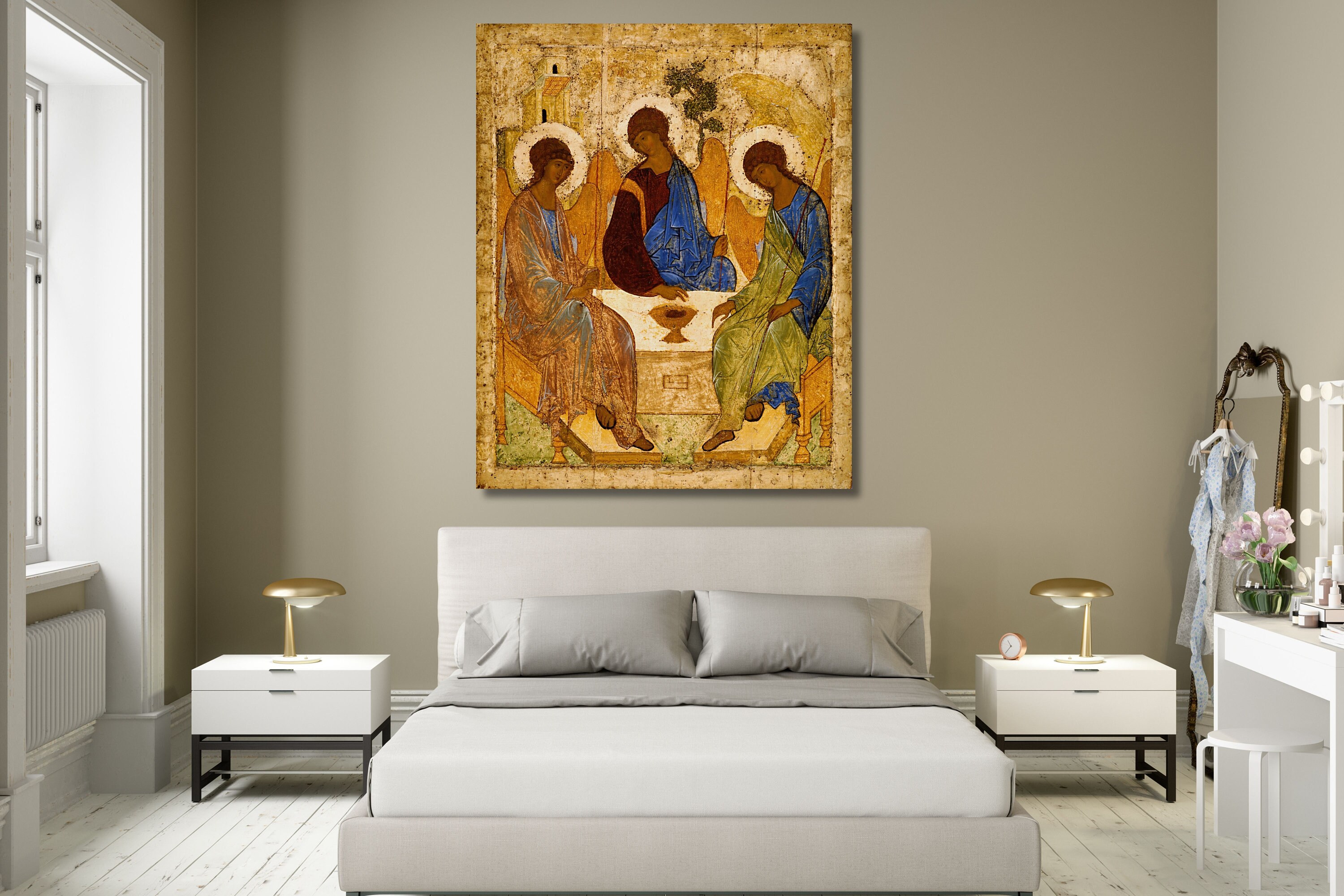 The Holy Trinity 1425, Hospitality of Abraham, Andrei Rublev, Trinity ...