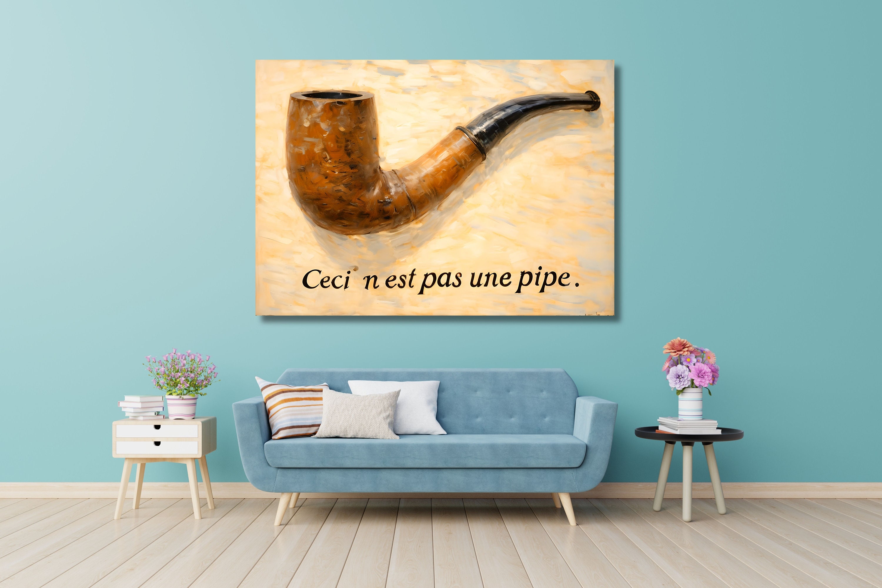 The Treachery of Images 1929, René Magritte, AI Generated Artwork, This ...