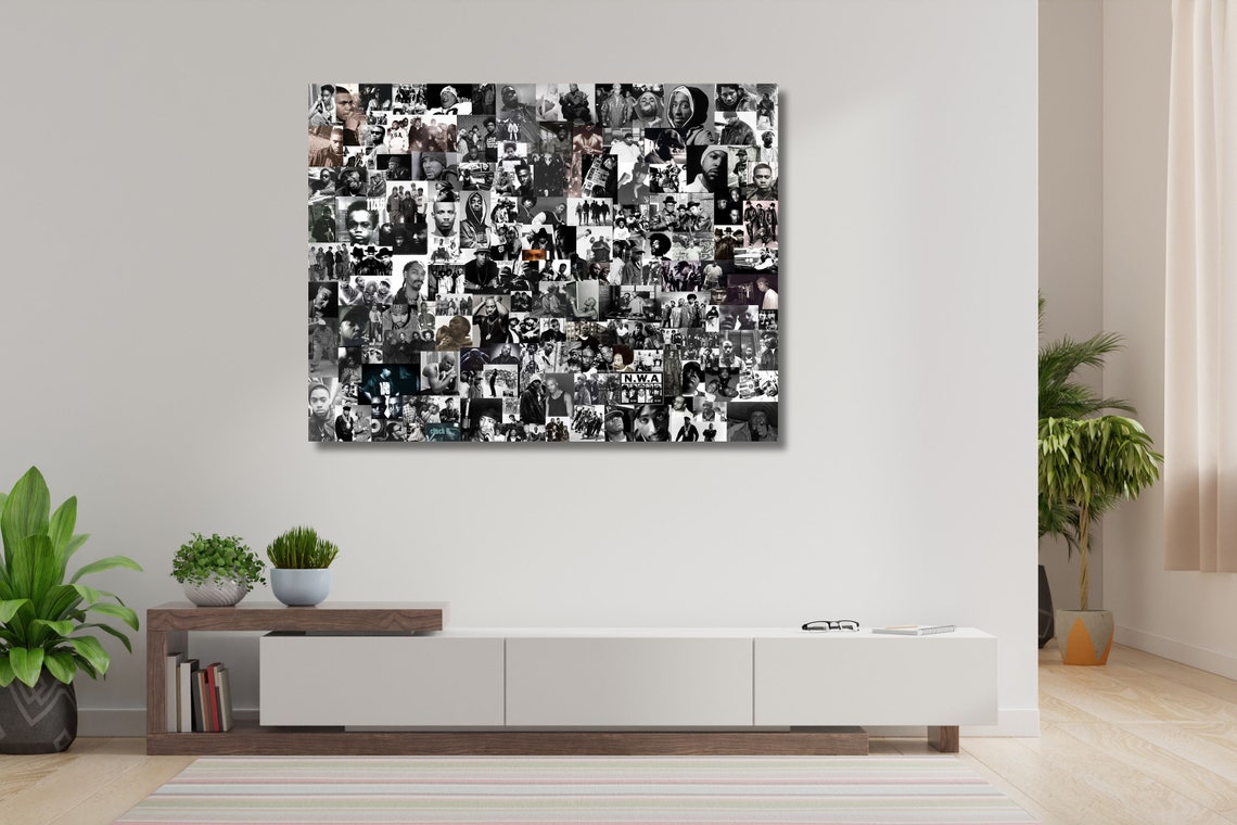 All Rappers Together, Rap Legends Poster, Rap Star Wall Art, Music ...