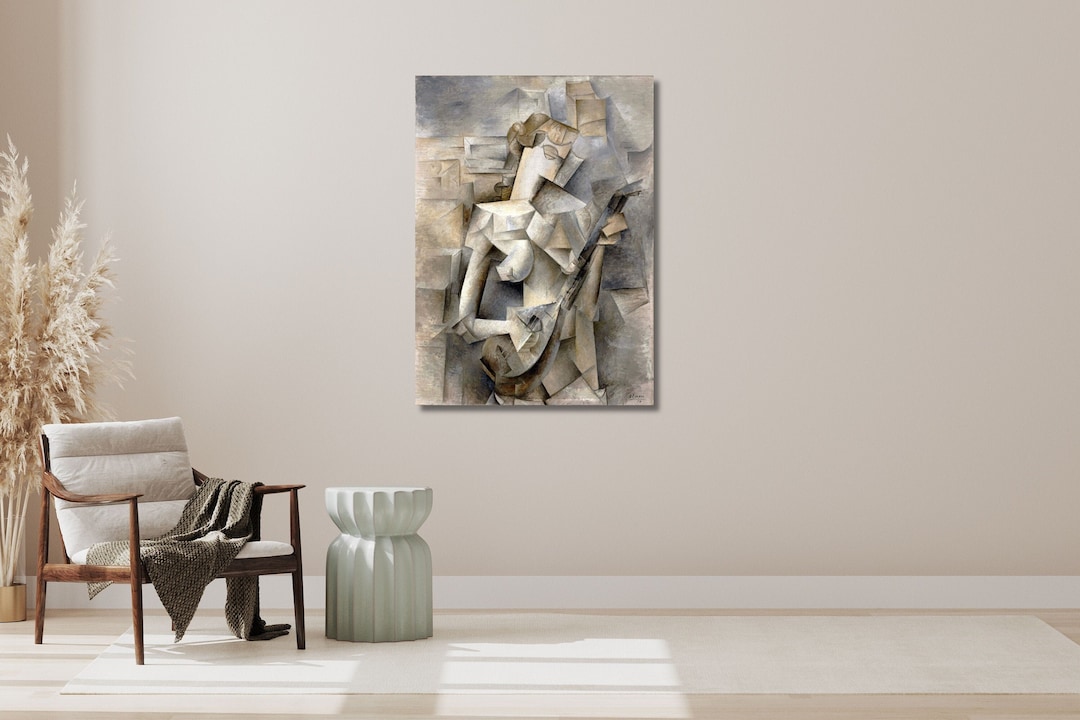 Girl With a Mandolin 1910, Pablo Picasso Poster, Pablo Picasso Art ...