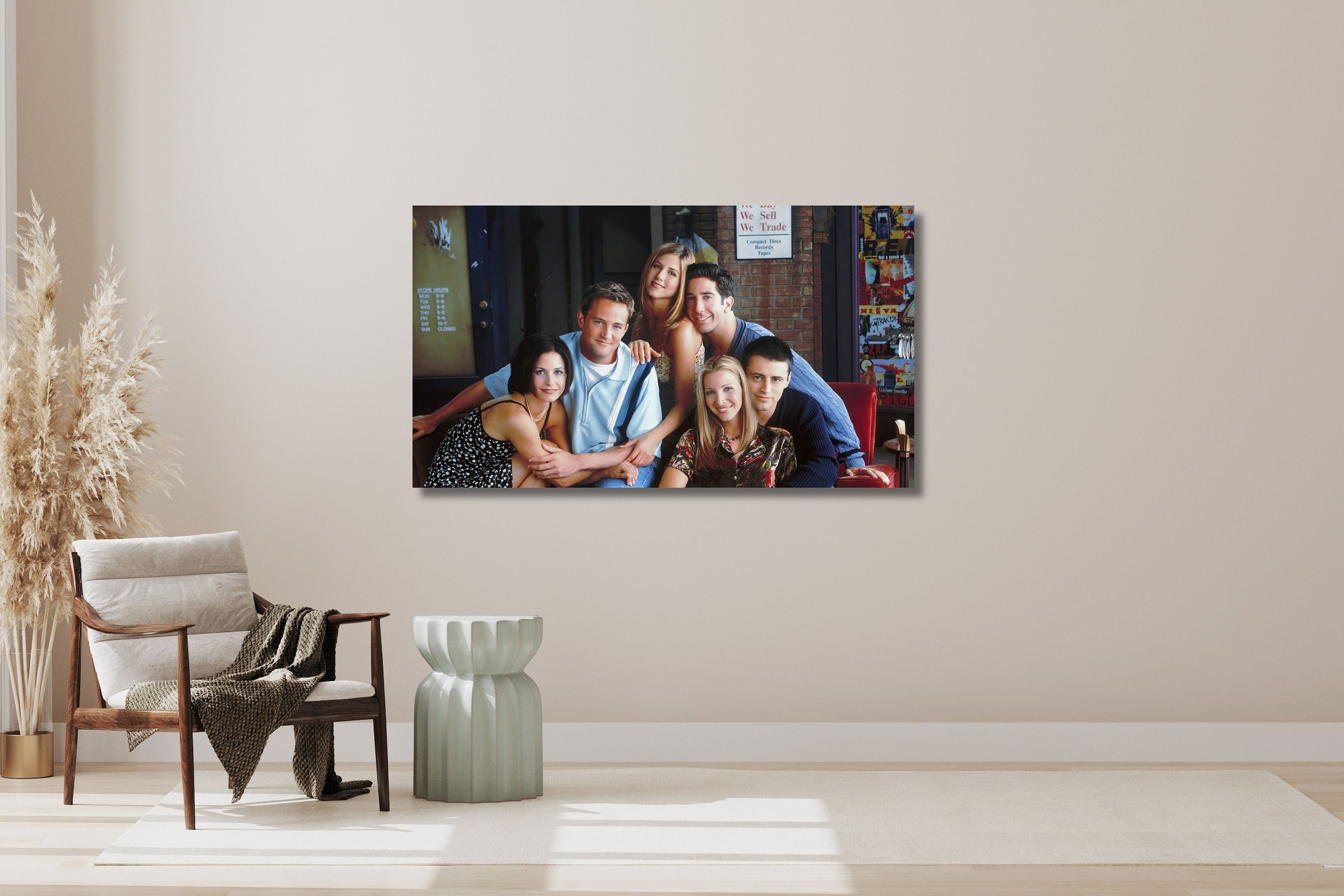 Friends TV Show Poster, All Friends Together, Joey, Rachel, Phoebe ...