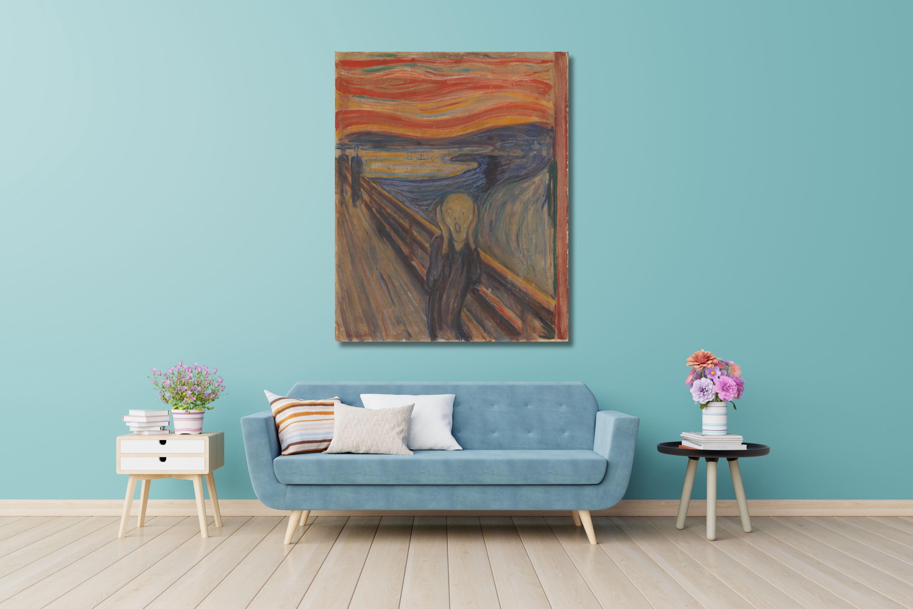 The Scream 1893, Edvard Munch, Vibrant Emotional Art, Ready to Hang ...