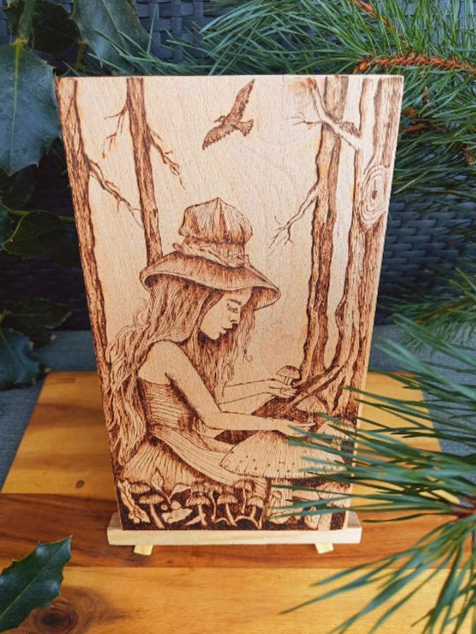 Mushroom Pyrography Art Pyrography Mushroom Filipino Art Filipino ...