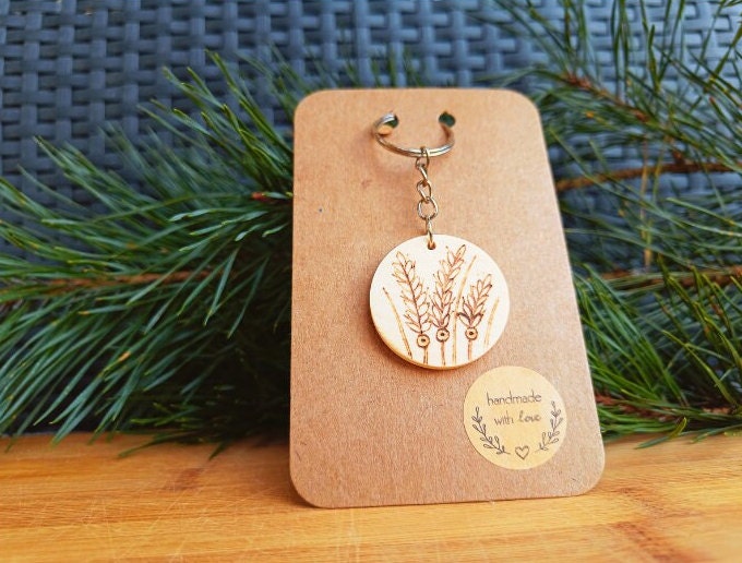 Rice Grain Pyrography Art Keychain Pyrography Woodburning Filipino Art ...
