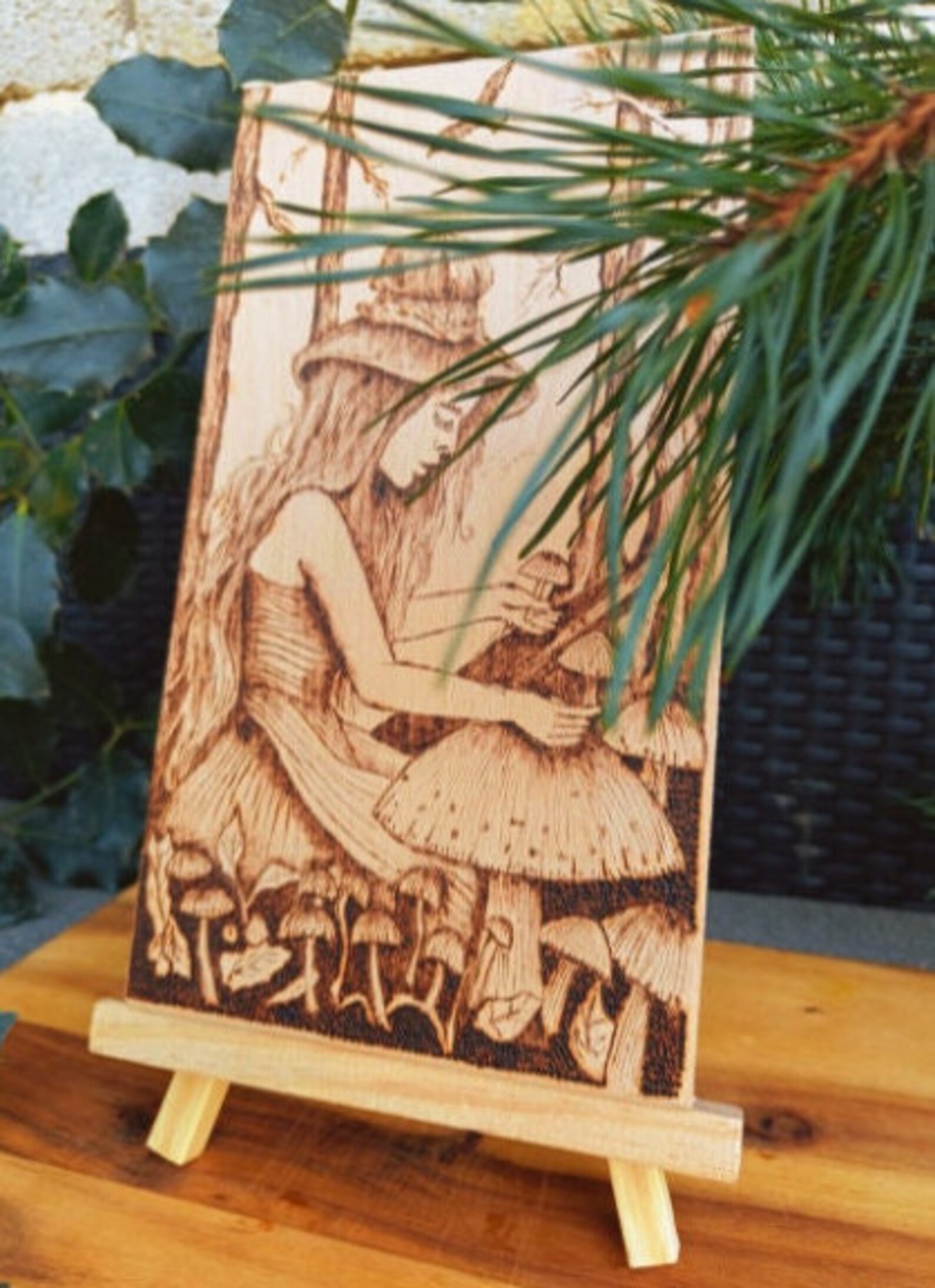 Mushroom Pyrography Art Pyrography Mushroom Filipino Art - Etsy