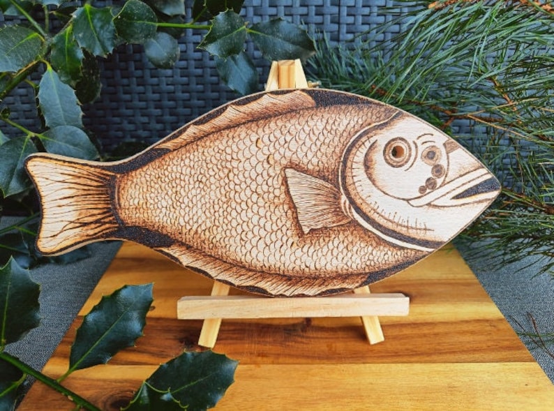 Fish Pyrography Art Pyrography Woodburning Woodburnt Art Filipino Art ...