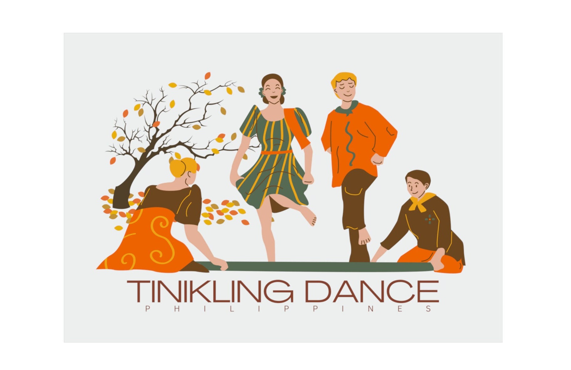 Tinikling Dance Aluminum Composite Panels, Filipino Gift, Filipino Art ...