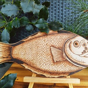 Fish Pyrography Art Pyrography Woodburning Woodburnt Art Filipino Art ...