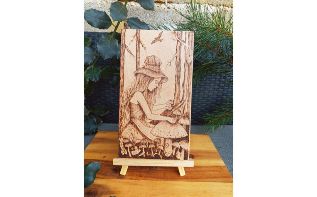 Mushroom Pyrography Art Pyrography Mushroom Filipino Art Filipino ...